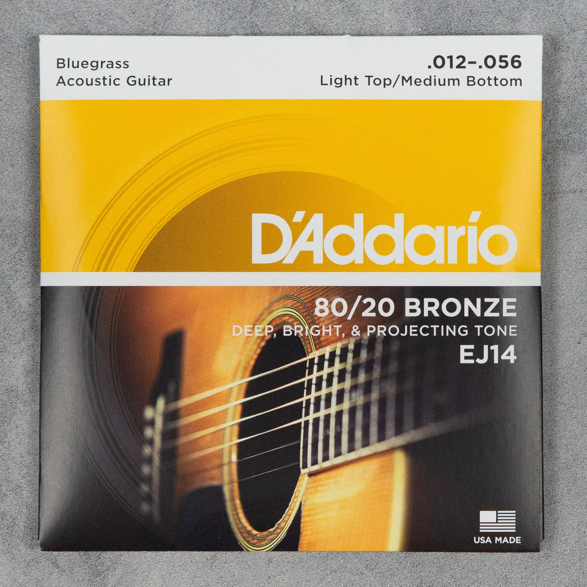 D'Addario EJ14 Light Top/Medium Bottom Acoustic Guitar Strings, 12-56 ...