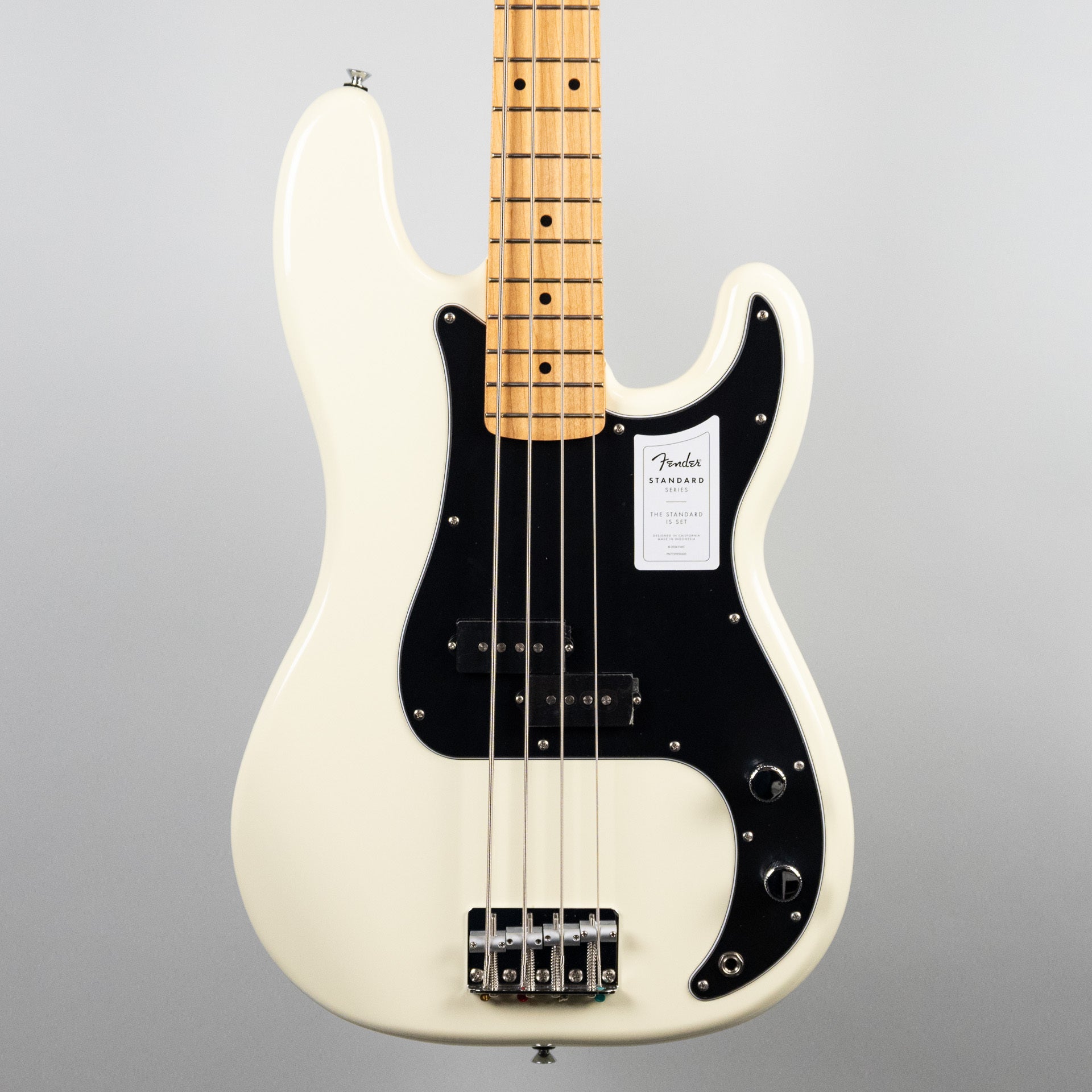 Fender Standard Precision Bass, Olympic White – Carlton Music Center