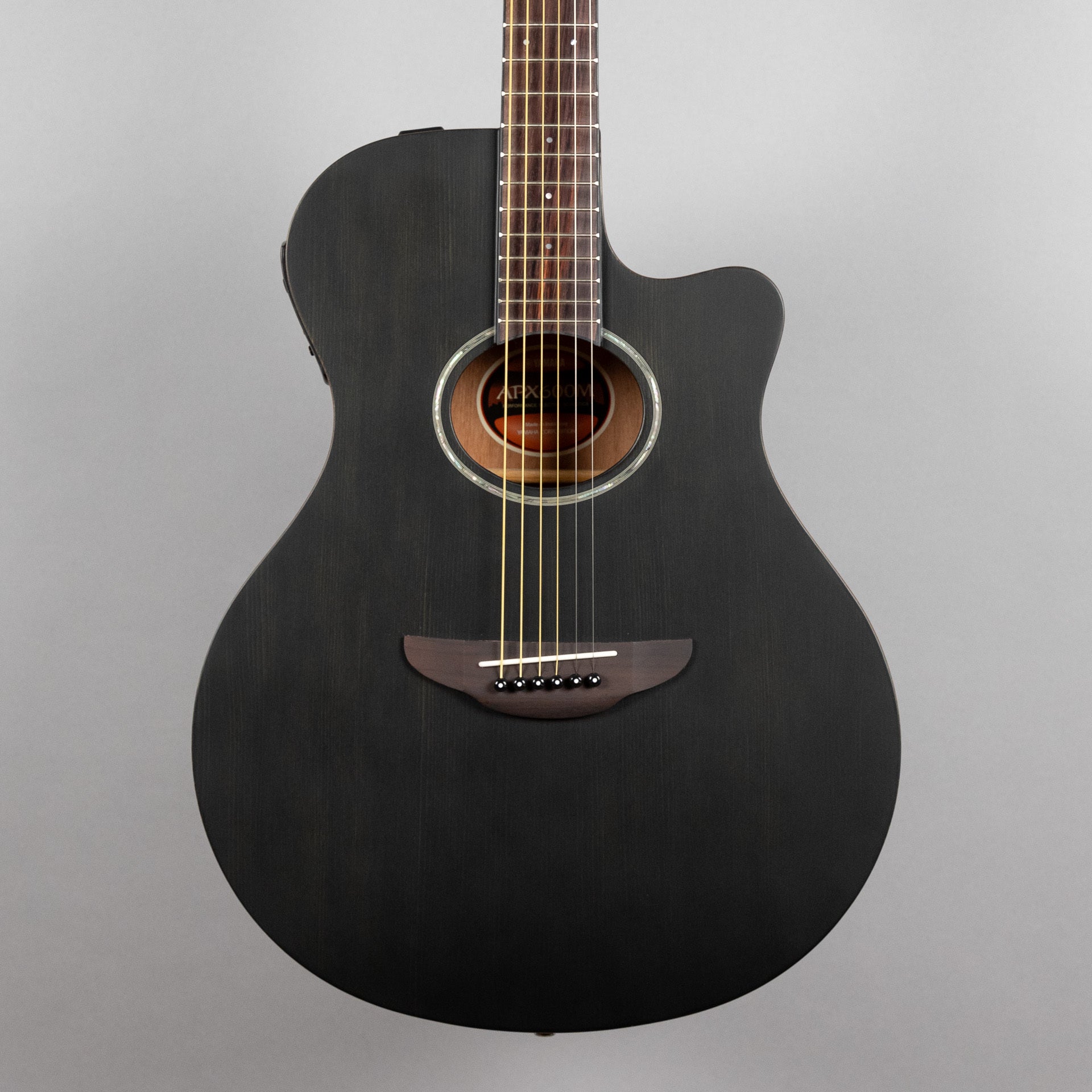 Yamaha APX600M Thinline Acoustic Guitar, Smokey Black (Matte) – Carlton ...